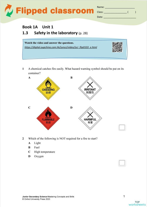 flipped classroom Ch1.4. Interactive worksheet | TopWorksheets