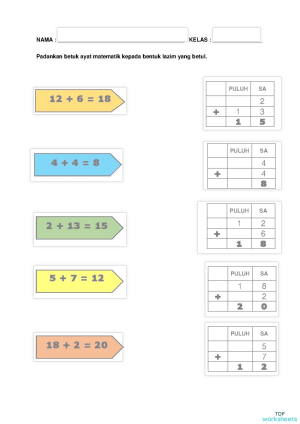 MATEMATIK M5. Interactive worksheet | TopWorksheets
