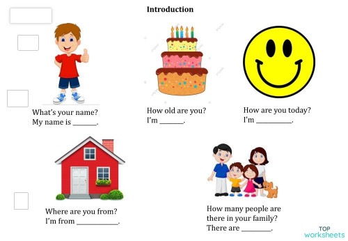 Introduction. Interactive worksheet | TopWorksheets