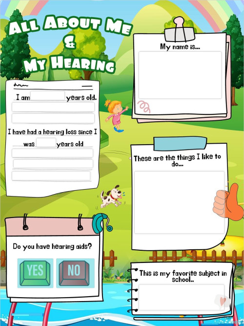 All about me & hearing. Interactive worksheet | TopWorksheets