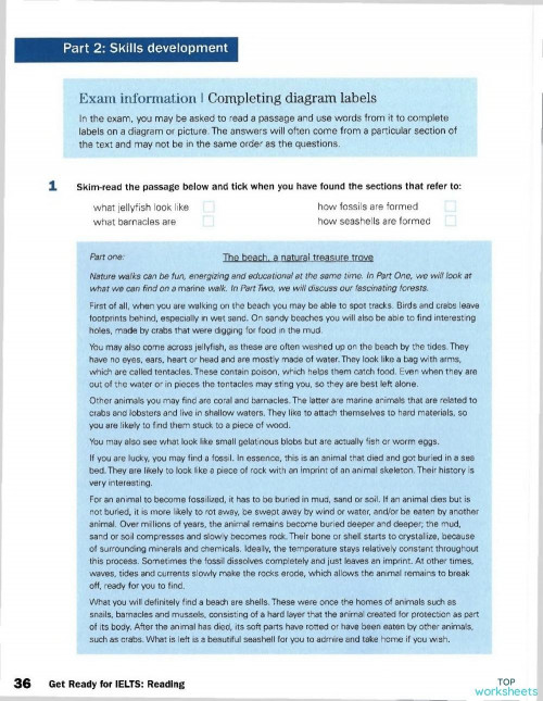 Academic Reading Test 2 Monday (K2). Interactive worksheet | TopWorksheets