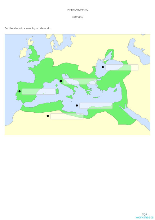 IMPERIO ROMANO. Ficha interactiva | TopWorksheets