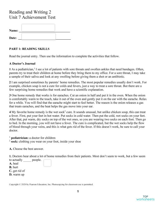 Reading comprehension: interactive worksheets and online exercises ...