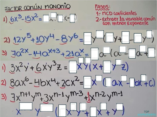 TAREA FACTORIZACIÓN 1. Ficha interactiva | TopWorksheets
