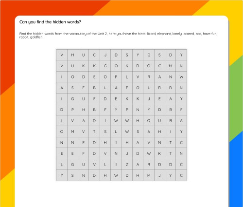 Animals and feelings. Ficha interactiva | TopWorksheets