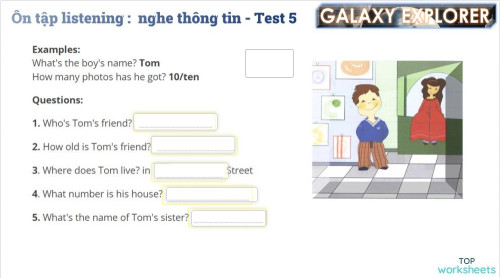 Listening_Staters_P2_T5. Interactive worksheet | TopWorksheets