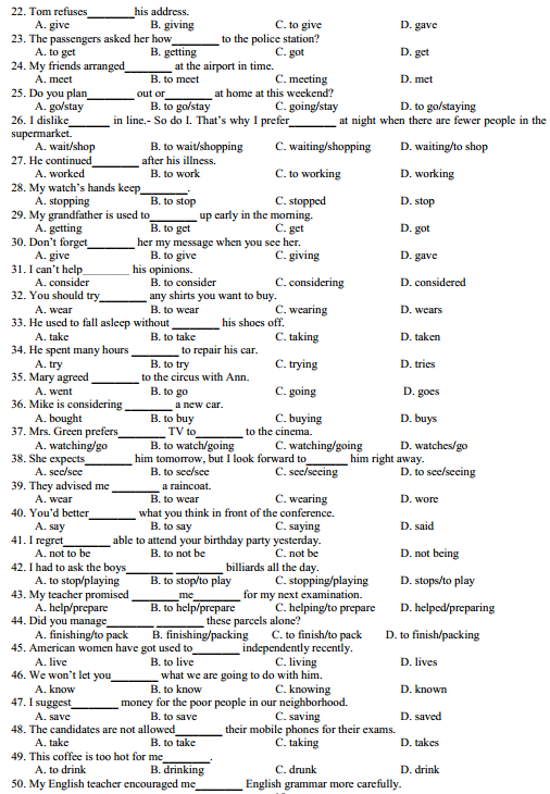 MODULE 16: - VERB FORMS. Interactive worksheet | TopWorksheets
