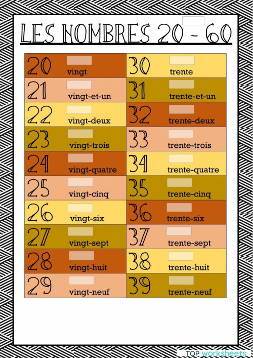 Interactive worksheets and online exercises in french | TopWorksheets