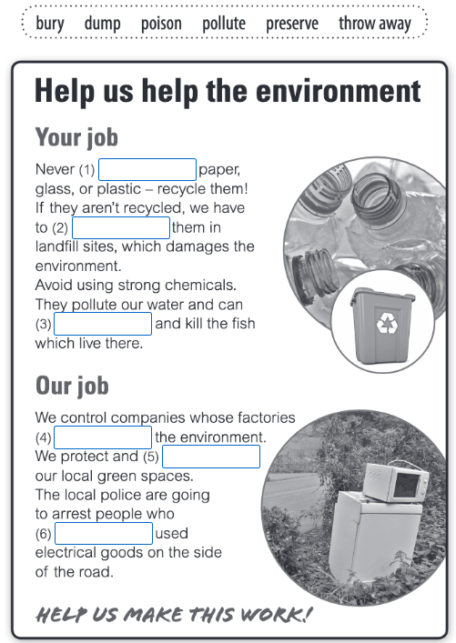 Homework 1 - Environment vocabulary. Interactive worksheet | TopWorksheets