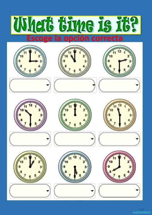 WHAT TIME IS IT? I. Interactive worksheet | TopWorksheets