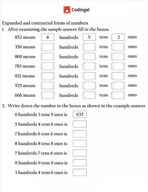 M_G02M03L15_WE02_Standard and Expanded form. Interactive worksheet ...