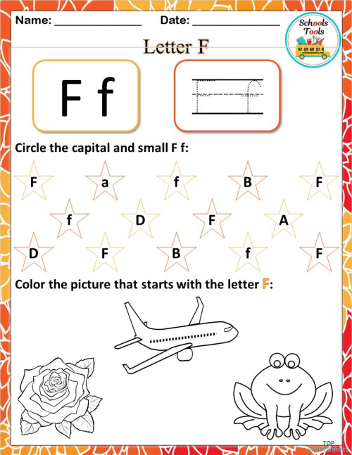 Alphabet Activities Ff-Jj. Interactive worksheet | TopWorksheets