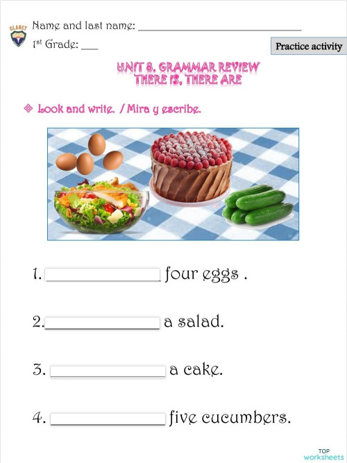 Unit 8. Grammar review. Practice activity (2023-2024). Interactive ...