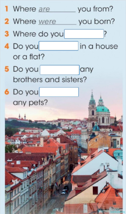 Activity 1 Onnet. Interactive worksheet | TopWorksheets