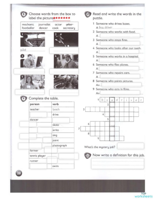 Vocab.KB5.Jobs. Interactive worksheet | TopWorksheets