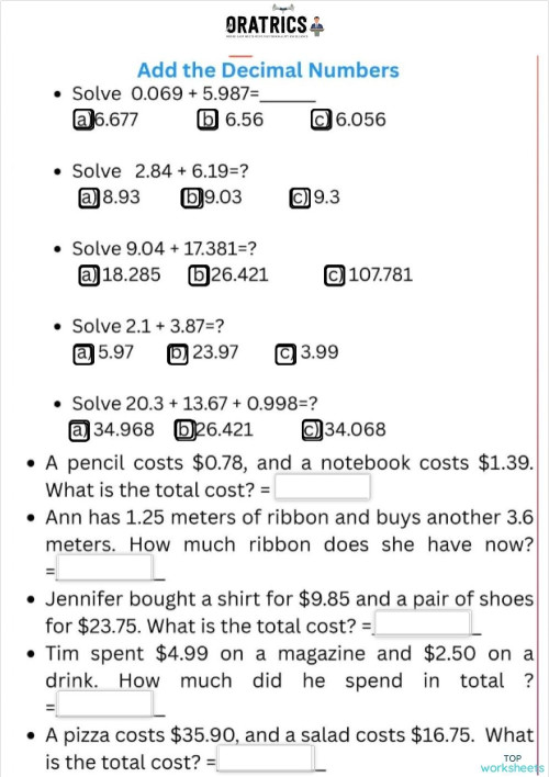 Place Value 99. Interactive worksheet | TopWorksheets