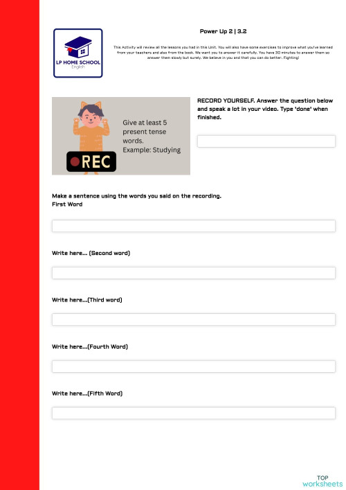 Power Up 2 | 3.2. Interactive worksheet | TopWorksheets