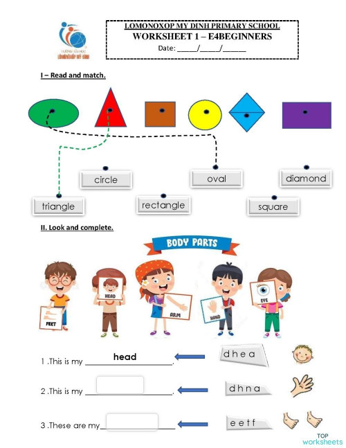 Worksheet 1 - E4BEGINNERS. Interactive worksheet | TopWorksheets