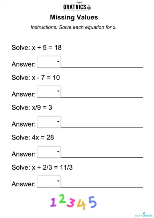 Squares and Cubes 107. Interactive worksheet | TopWorksheets
