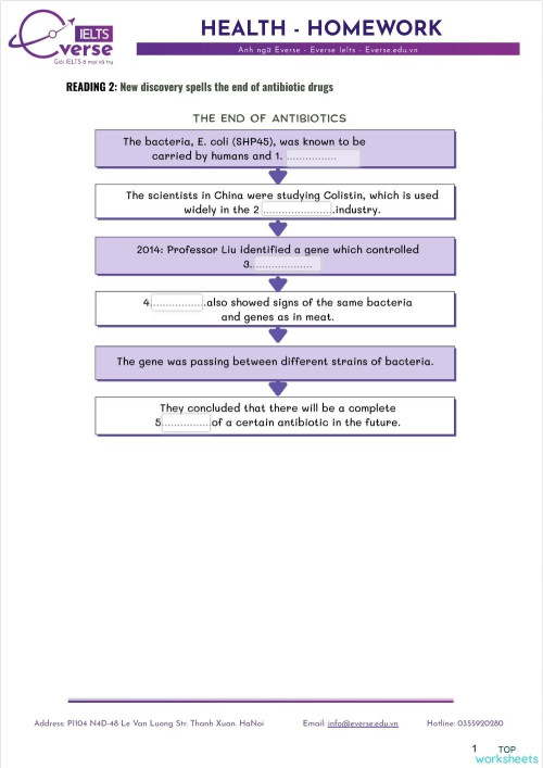 Ground Reading 6 Homework. Interactive worksheet | TopWorksheets