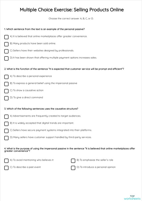 Exercise: Summarizing in a presentation. Interactive worksheet ...