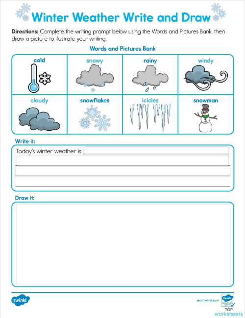 winter worksheets. Interactive worksheet | TopWorksheets