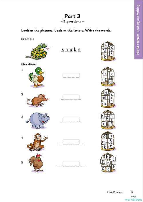 ST RW 1 P3. Interactive worksheet | TopWorksheets