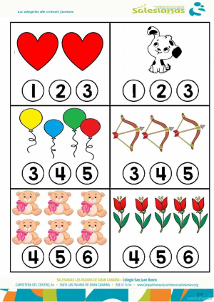 Conteo de objetos. Ficha interactiva | TopWorksheets