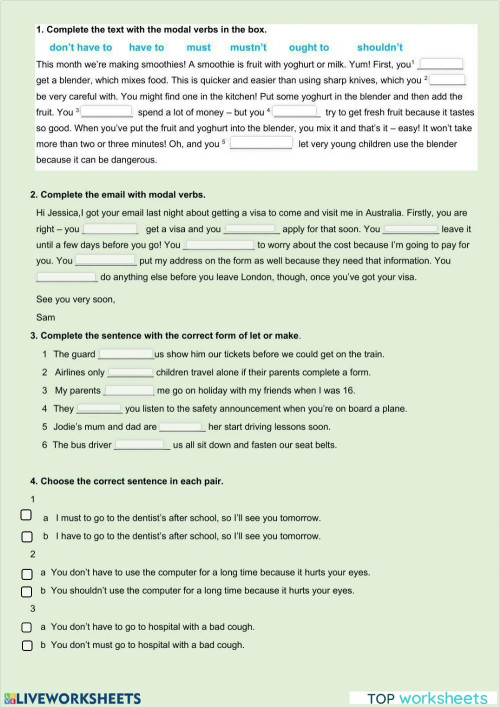 Teachers Learning English Revision Of Modal Verbs
