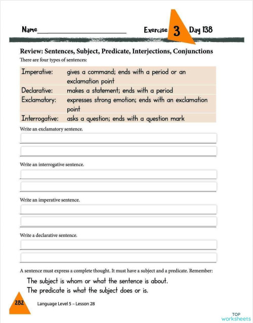 Conjunctions1. Interactive worksheet | TopWorksheets