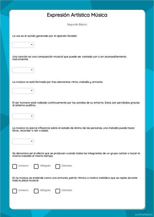Expresión Artistica: fichas interactivas y ejercicios online ...