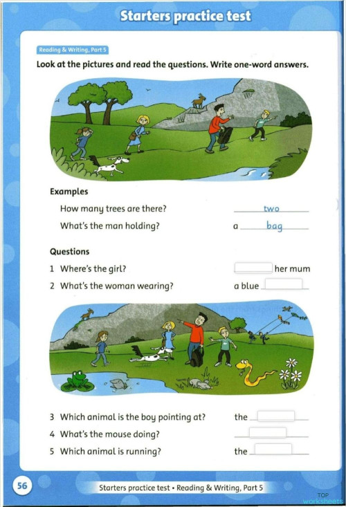 000 4th Reading And Writing Part 5 Interactive Worksheet Topworksheets