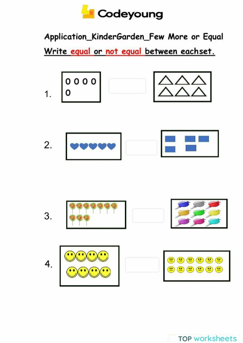 Equal Or Not Equal Interactive Worksheet TopWorksheets equal-or-not-equal-interactive-worksheet-topworksheets