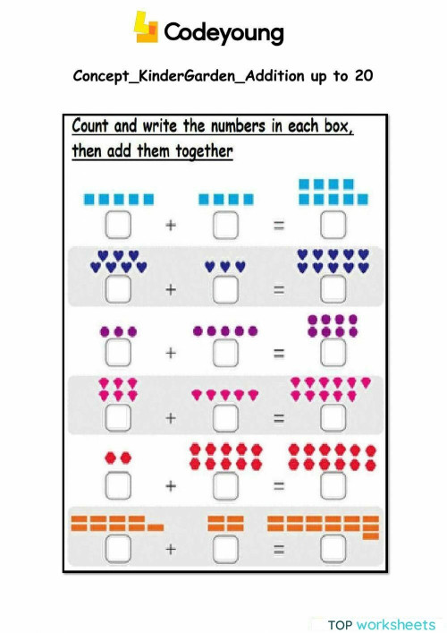 Addition for kg. Interactive worksheet | TopWorksheets