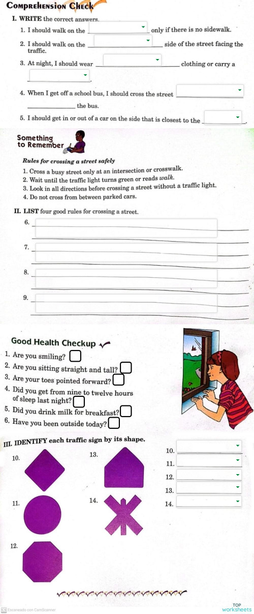 Science Comprehension Check Apr. 05. Interactive worksheet | TopWorksheets