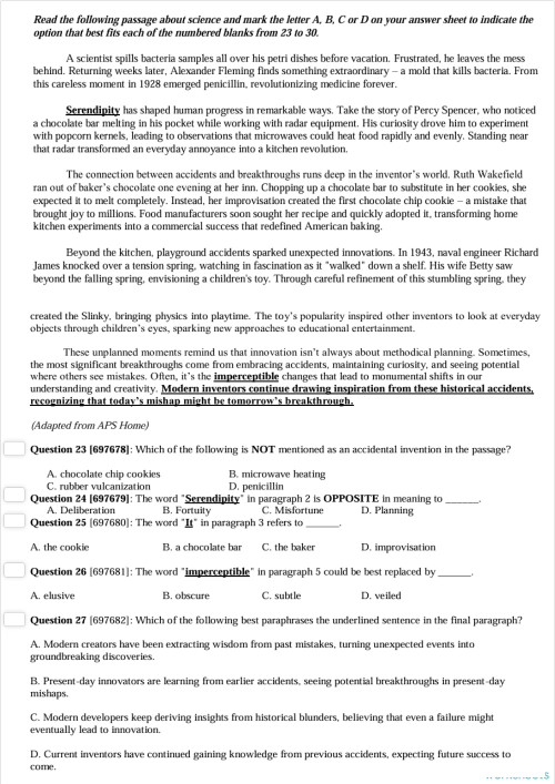 READING MULTIPLE CHOICE 16. Interactive worksheet | TopWorksheets