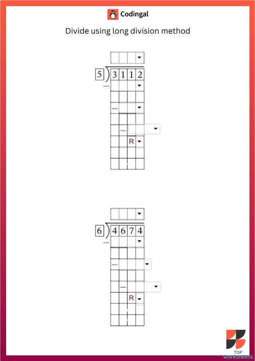 M_G04M04L11_WC01_Division of multidigit numbers. Interactive worksheet ...