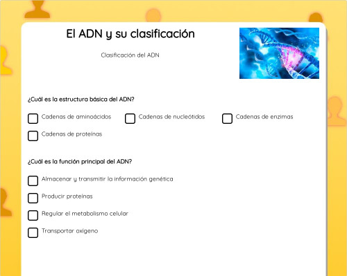 El ADN y su clasificación. Ficha interactiva | TopWorksheets