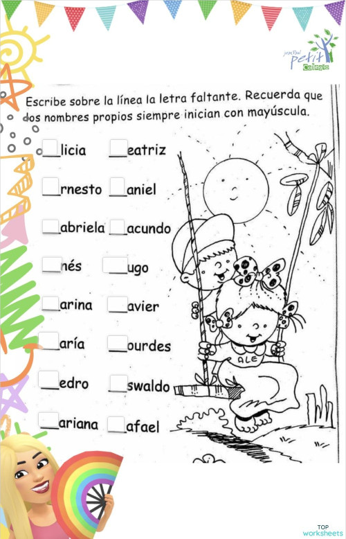 Hojas De Trabajo De Letras Mayúsculas Y Minúsculas