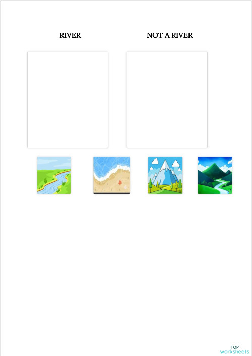 Do you what is a river?. Interactive worksheet | TopWorksheets