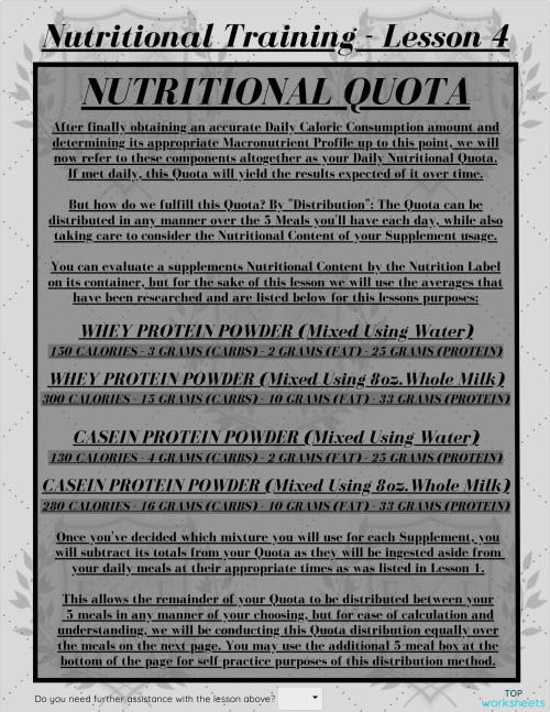 Lesson 1: Metabolism. Interactive worksheet | TopWorksheets