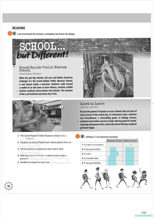 1º ESO. Module 1. Section B. Page 2. Interactive worksheet | TopWorksheets