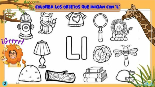 Objetos con la letra "l"_Mtra. Faby. Ficha interactiva | TopWorksheets