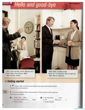 Greetings and the alphabet. Interactive worksheet | TopWorksheets