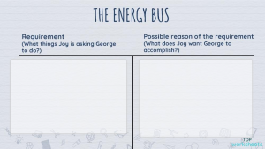 Energy Bus reading. Interactive worksheet | TopWorksheets