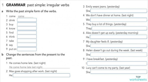 7c Elementary workbook. Interactive worksheet | TopWorksheets