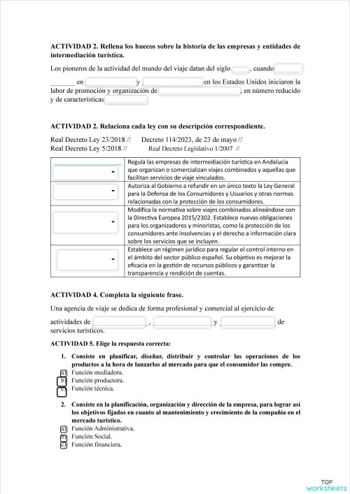 BIENES Y SERVICIOS DE LA COMUNIDAD. Ficha interactiva | TopWorksheets