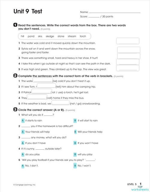 Look 5- unit 9. Interactive worksheet | TopWorksheets