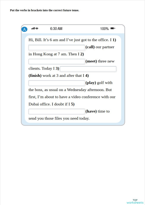 FUTURE TENSES B2 GRAMMAR & VOCABULARY BOOSTER B2 Module 1. Interactive ...