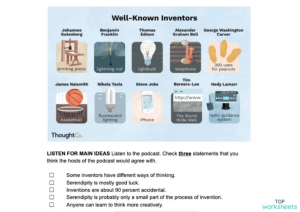 Listen for Main Ideas. Interactive worksheet | TopWorksheets